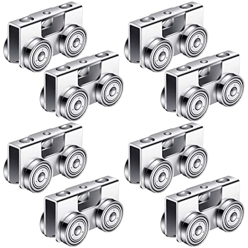 8 Pcs 4 Wheel Trolley Assembly Silent Light Duty Trolley Electric Hoist ...