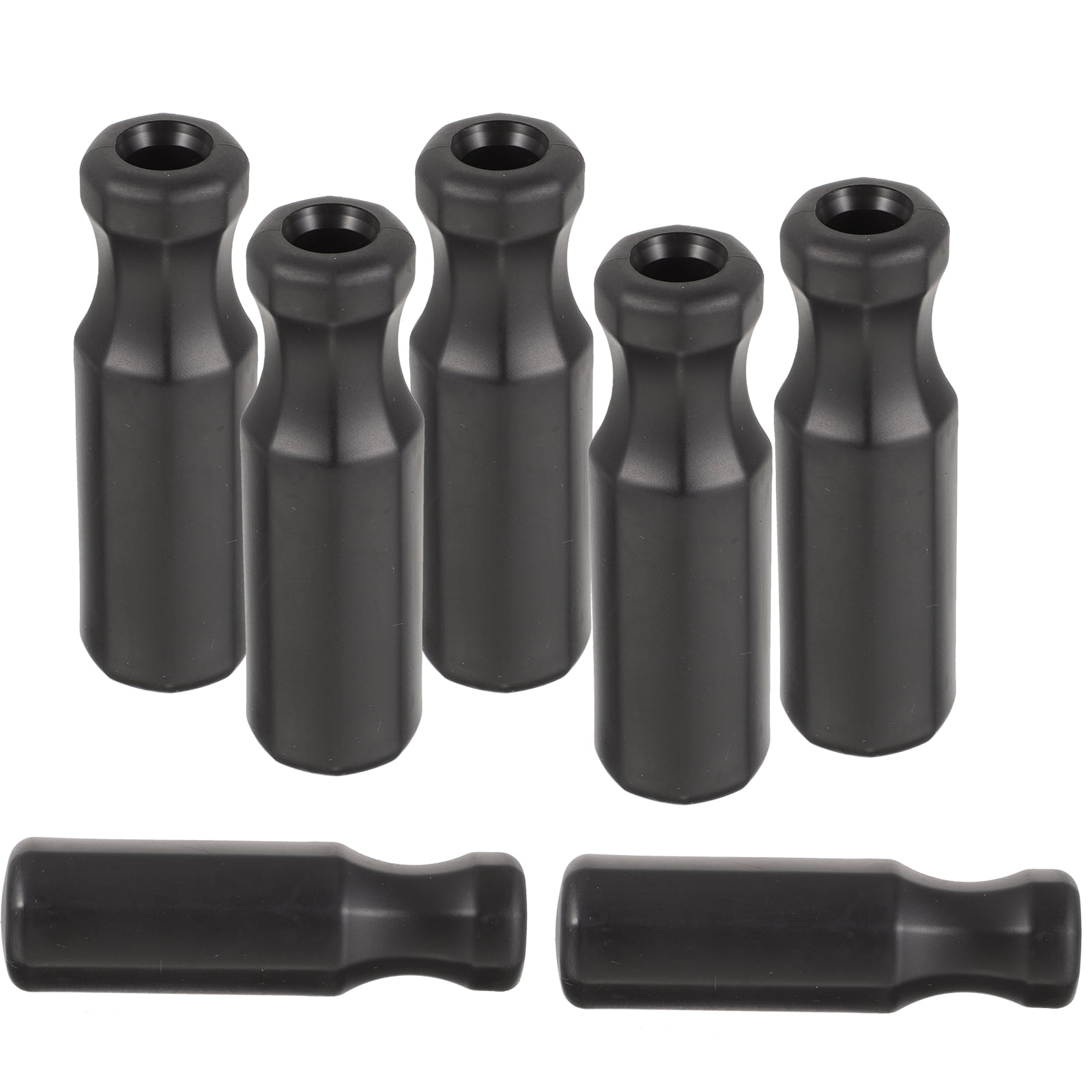8 Pcs 4824 Octagonal Handle Cleats Football Foosball Grip Child Black ...
