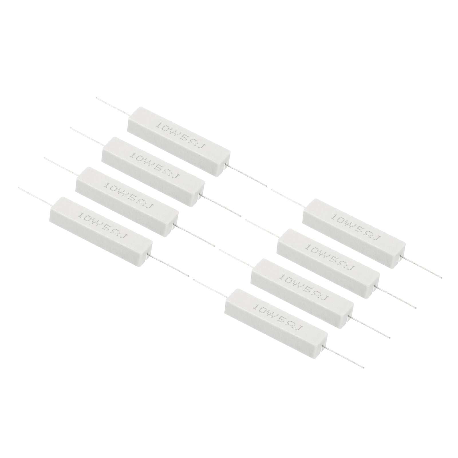 8 Pcs 5 Ohm Resistors, 10W Ceramic Cement Resistor Power Cement ...