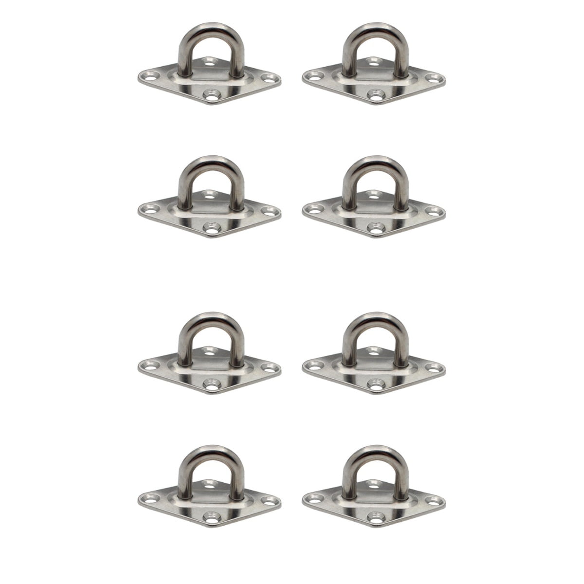 8 Pcs 5mm Rhombus Shape Door Latch Practical Fixed Hasp Useful Bending ...