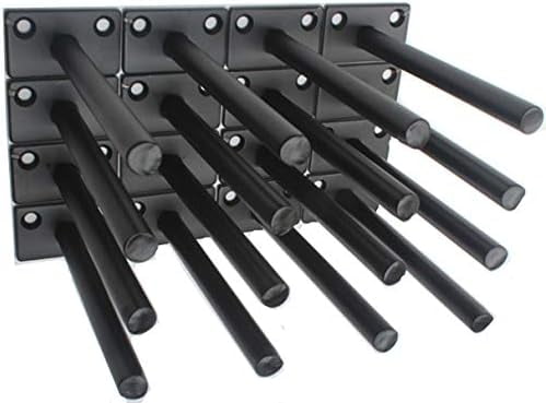 8 Pcs 6" Black Solid Steel Floating Shelf Bracket Blind Shelf Supports ...