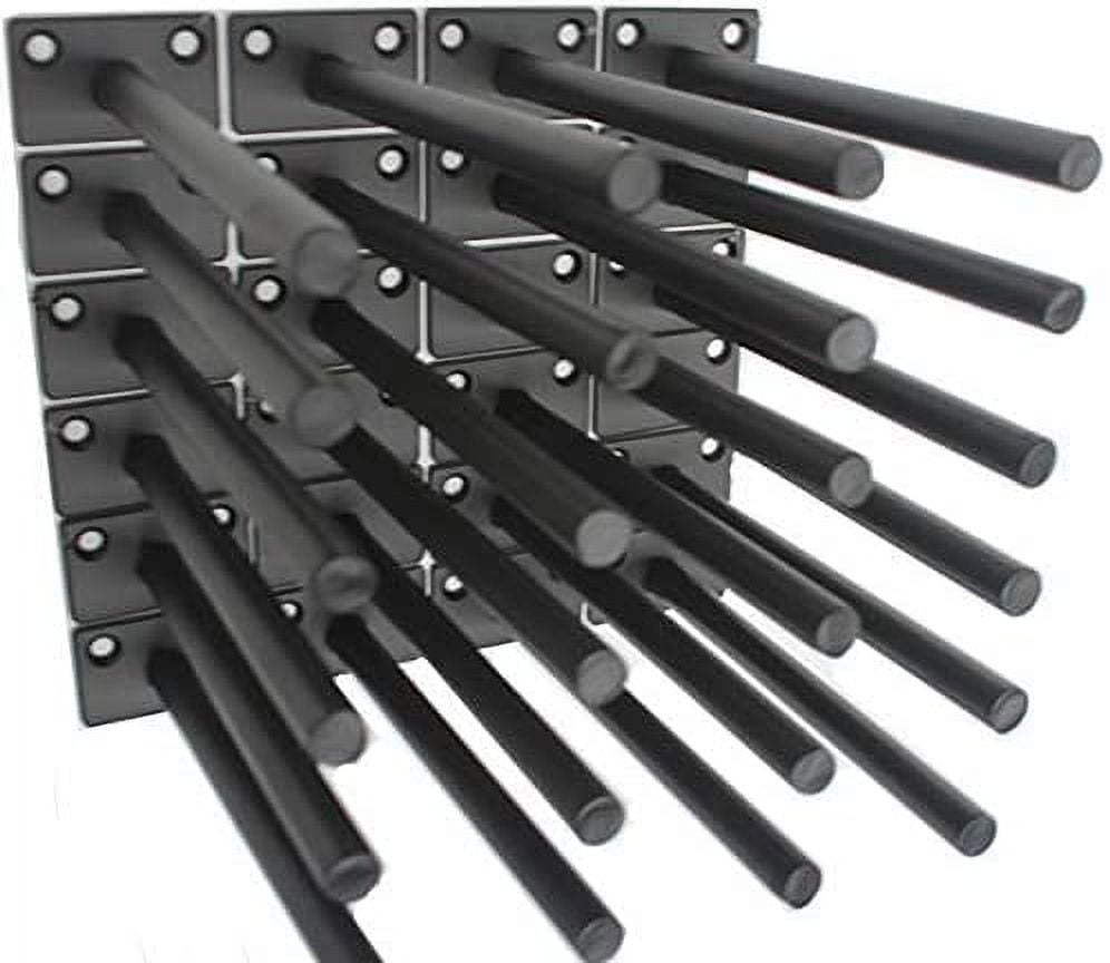 8 Pcs 6" Black Solid Steel Floating Shelf Bracket Blind Shelf Supports ...