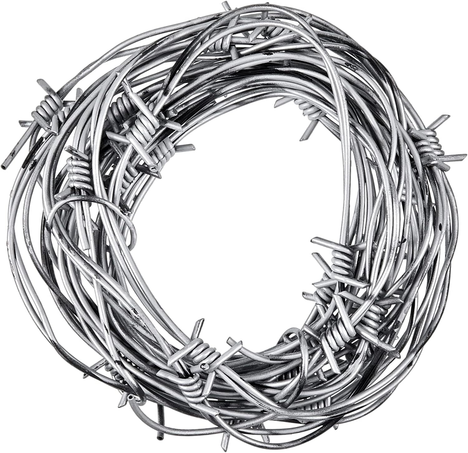 8 Pcs 65.6 Foot Fake Rusted Barbed Wire Decoration Halloween Plastic ...