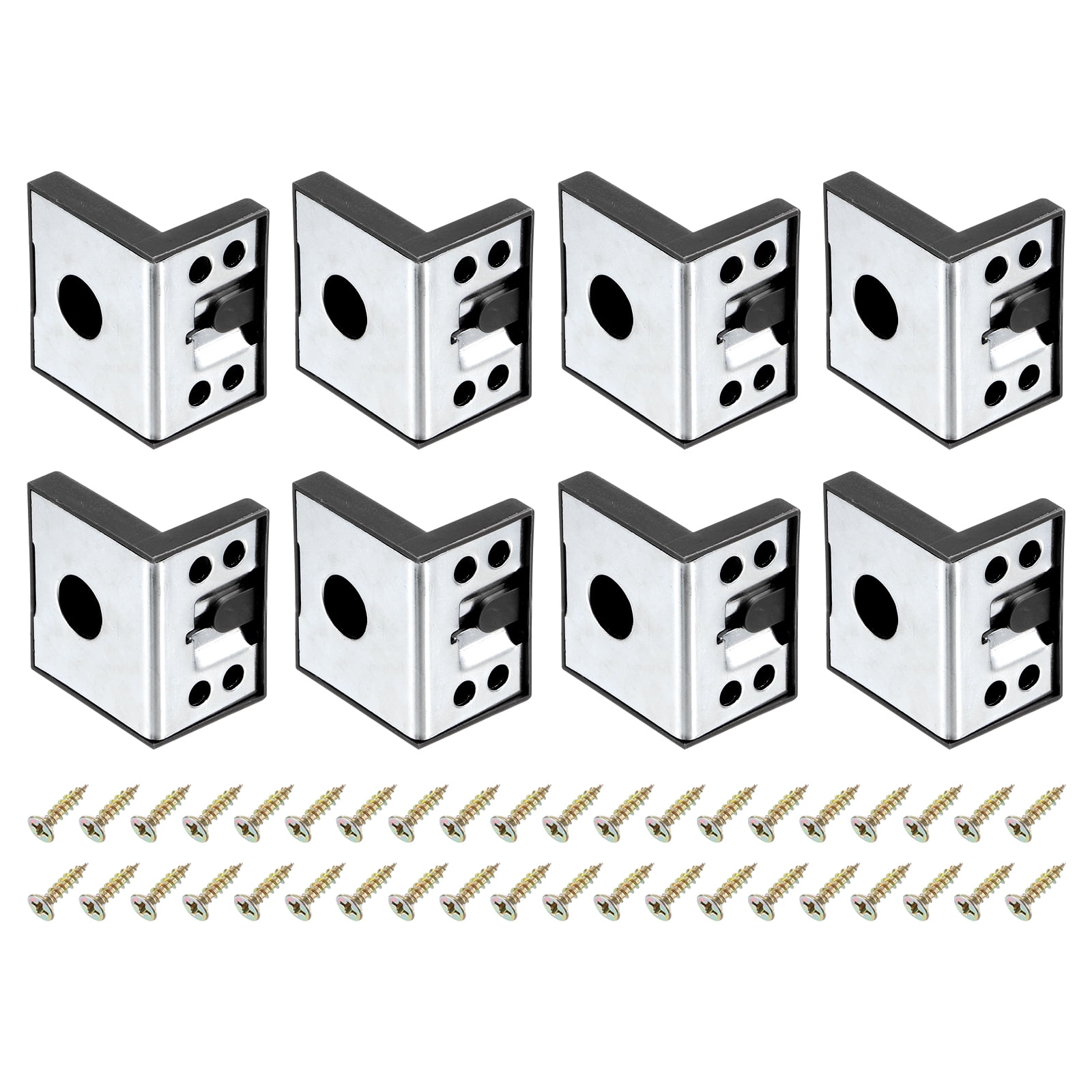 8 Pcs 90 Degree Plastic Corner Braces, 43x50x33mm Shelf Right Angle ...