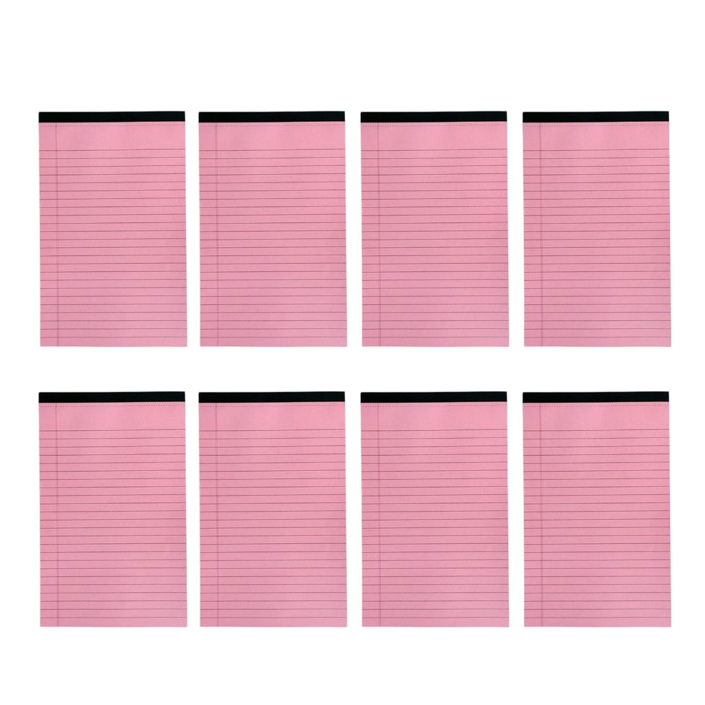 8 Pcs A4 Small Legal Pad Pocket Notebook Lined Memos Pads Tearable Note ...