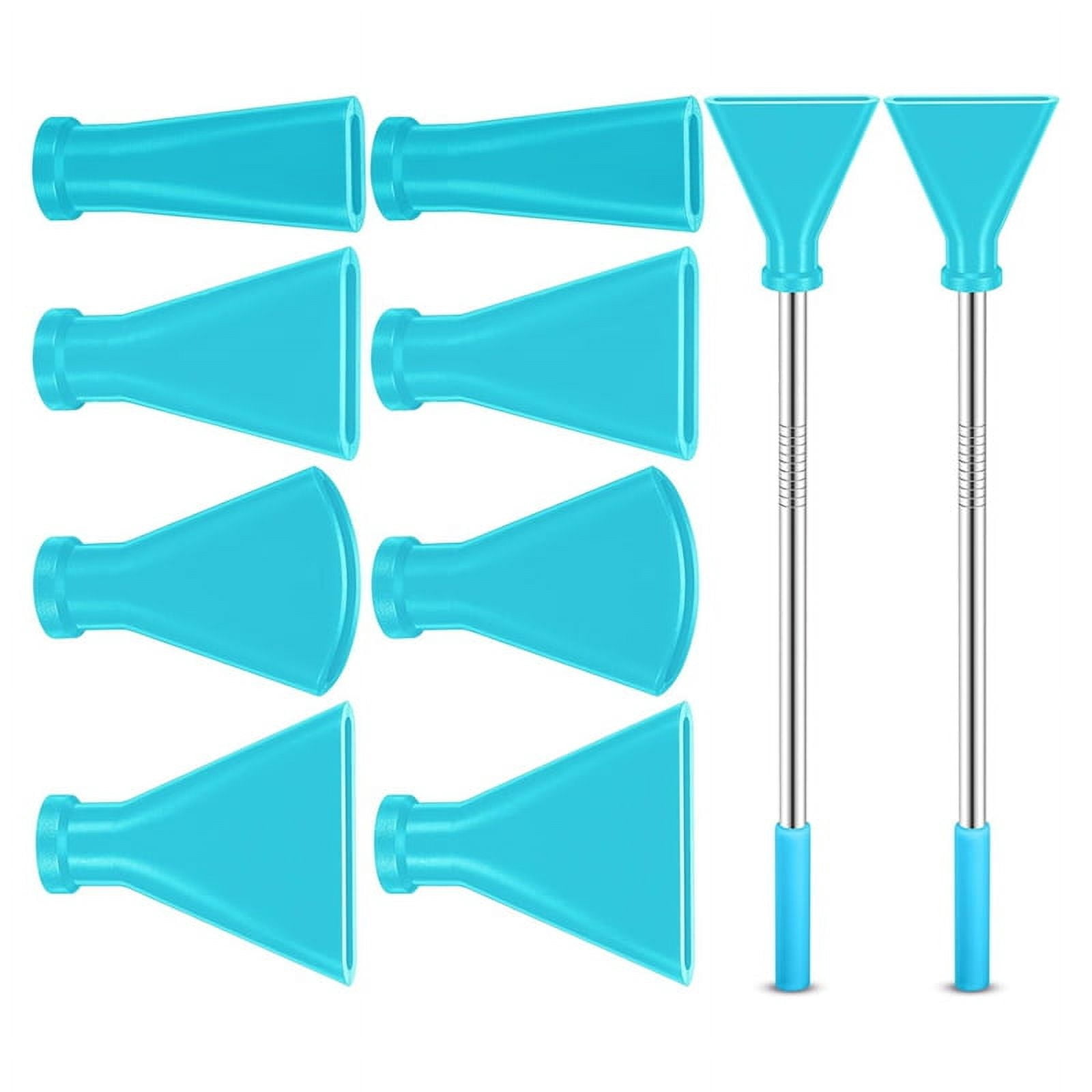 8 Pcs Acrylic Pouring Paint Supplies, Stainless Steel Straw Blow ...