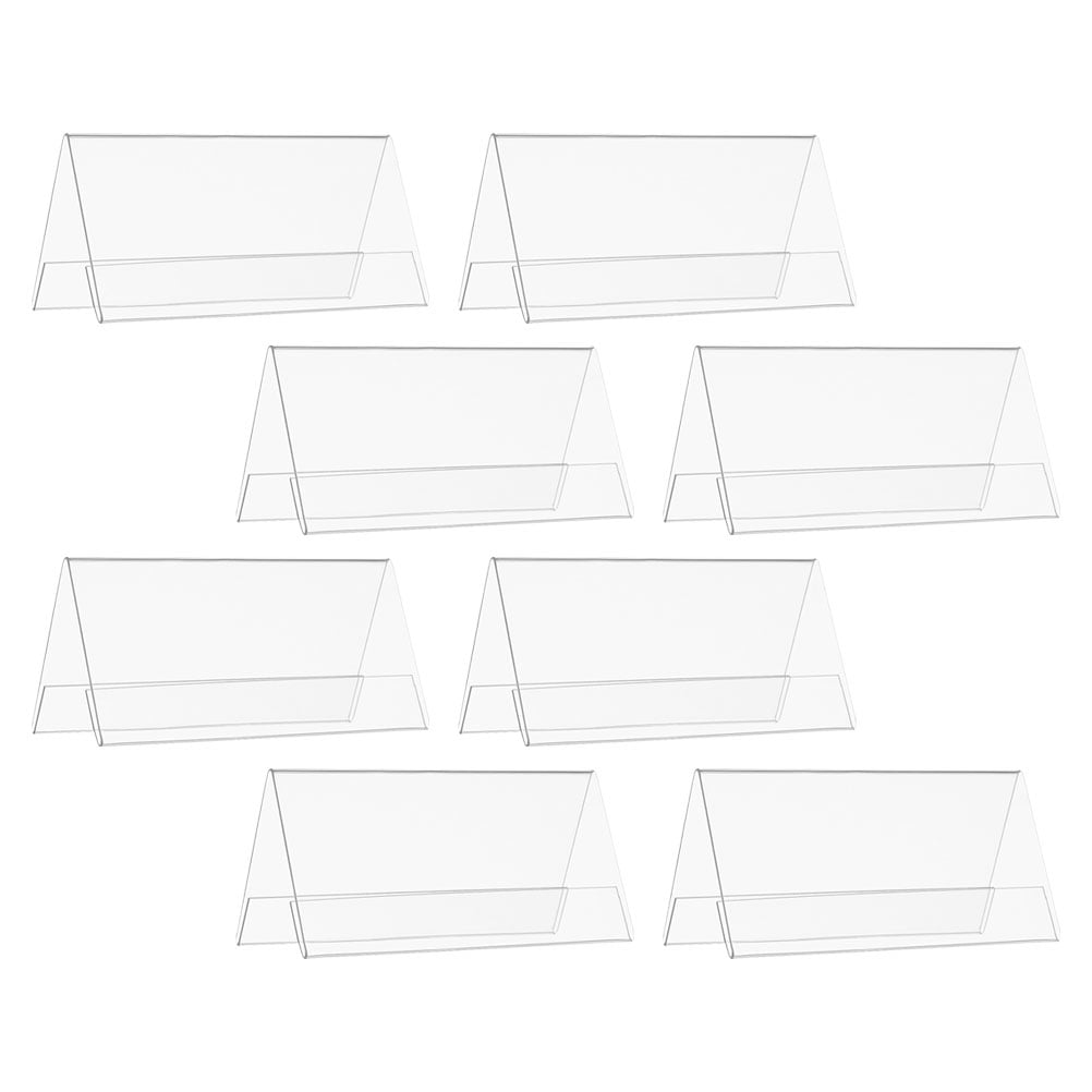 HEMOTON Transparent Acrylic Table Sign for Display with Clear Surface ...