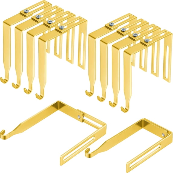 8 Pcs Adjustable Cubicle Hanger Universal Partition Metal Cubicle Hooks ...