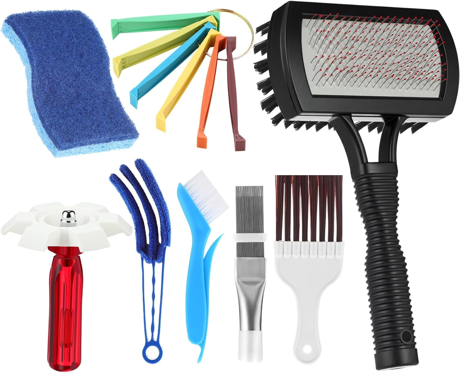 8 Pcs Air Conditioning Fin Cleaner Set HVAC Coil Cleaning Brush ...