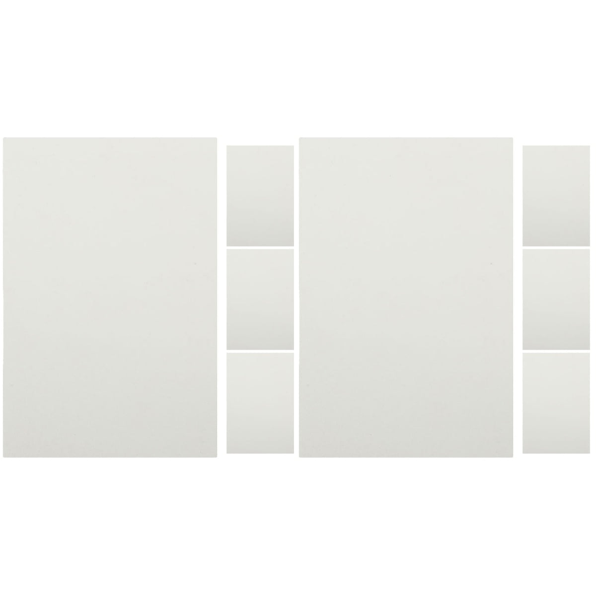 8 Pcs Aluminum Plate Sign Marker Posters Frame White Alloy - Walmart.com