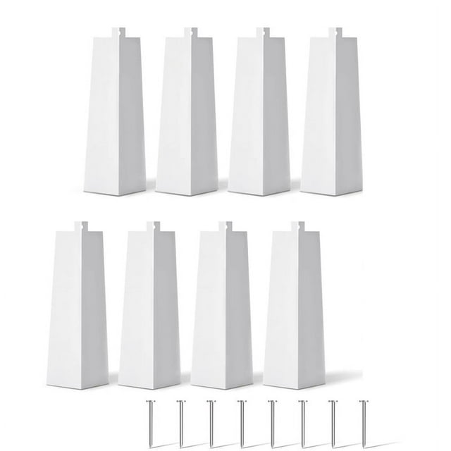 8 Pcs Aluminum Siding Corners 8 Inch Outside White Siding Corner Caps ...