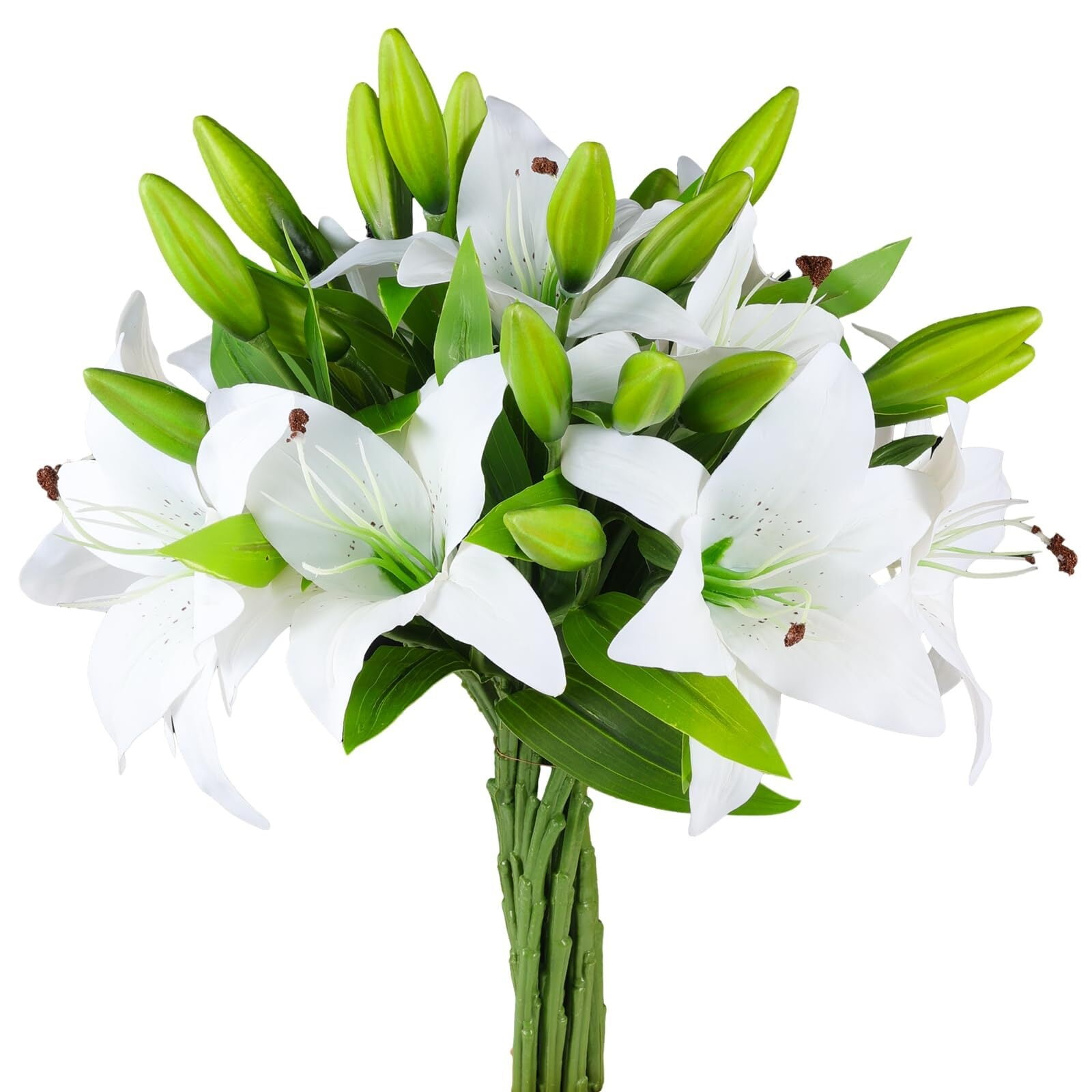 8 Pcs Artificial Tiger Lily Real Touch Lily Easter Lily Fake Spring ...