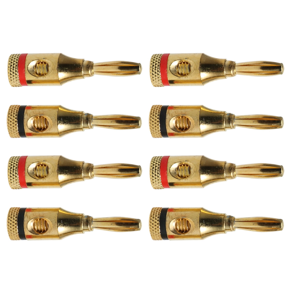 8 Pcs Audio Wire Plug Connector Speaker Cable Connecter Speakers Banana ...