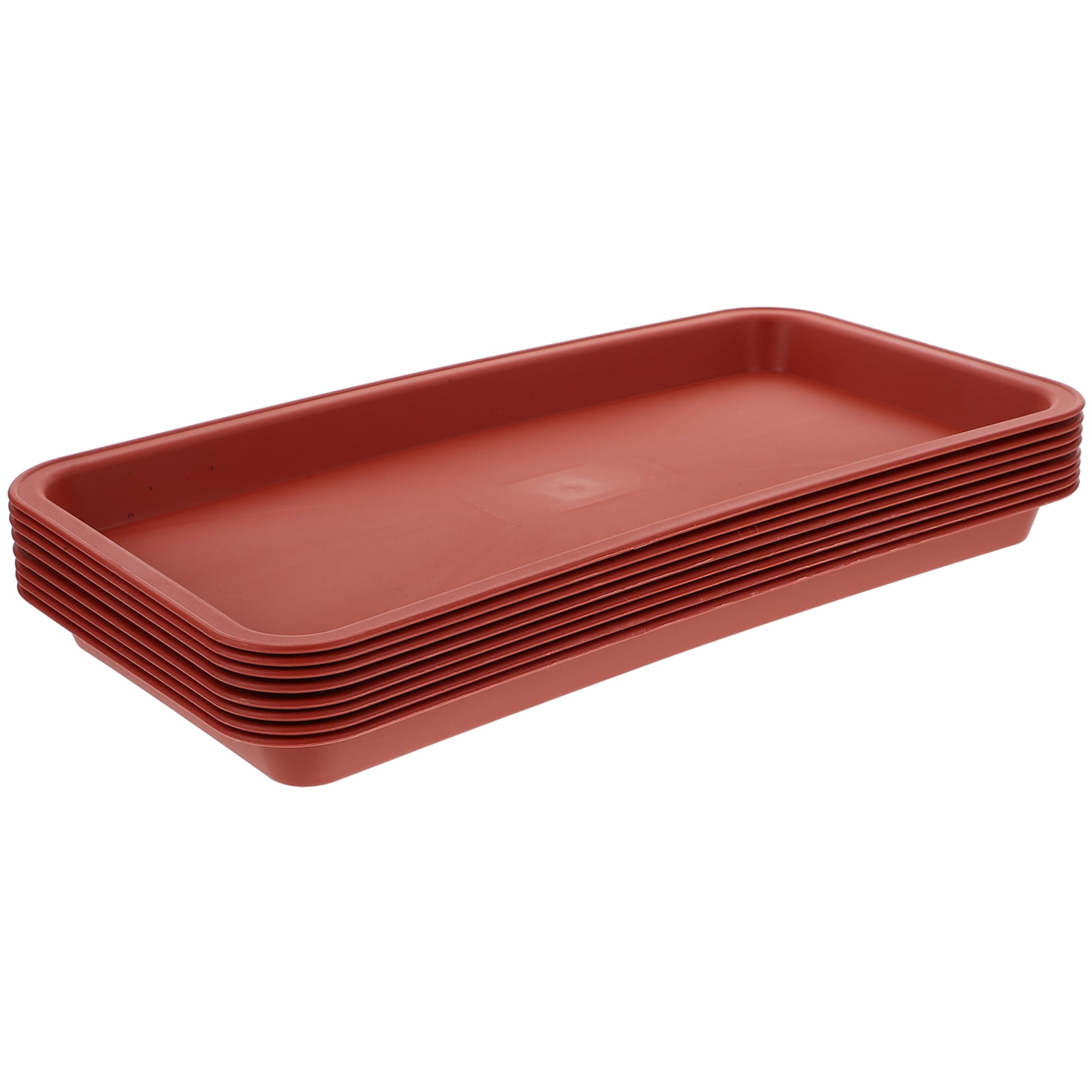 8 Pcs Balcony Vegetable Pot Water Tray Indoor Plants Pots Drain Trays ...