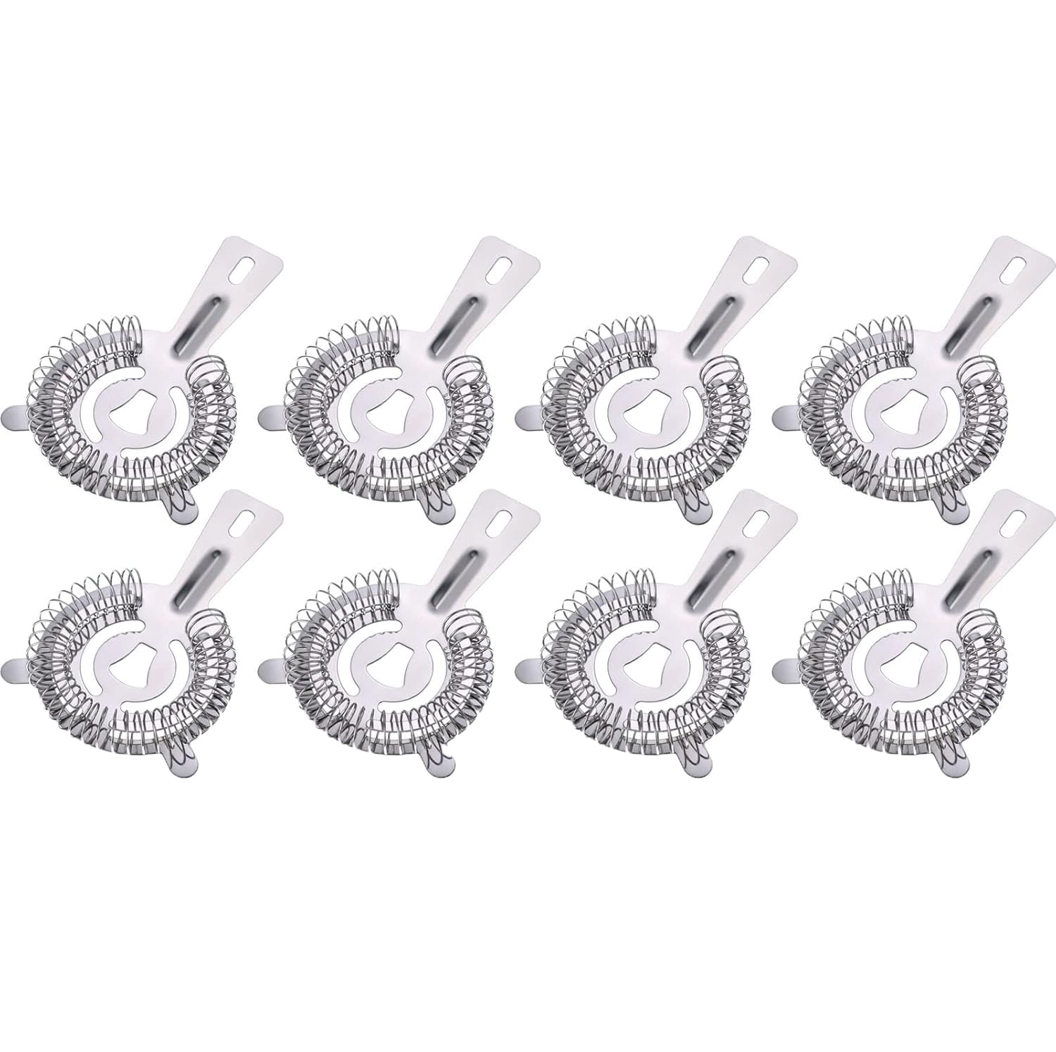 8 Pcs Bar Bartender Strainer Stainless Steel Drink Cocktail Strainers ...