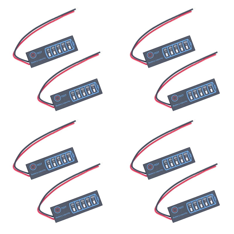 8 Pcs Battery Level Indicator 3S Ternary Lithium Battery Lithium Iron ...