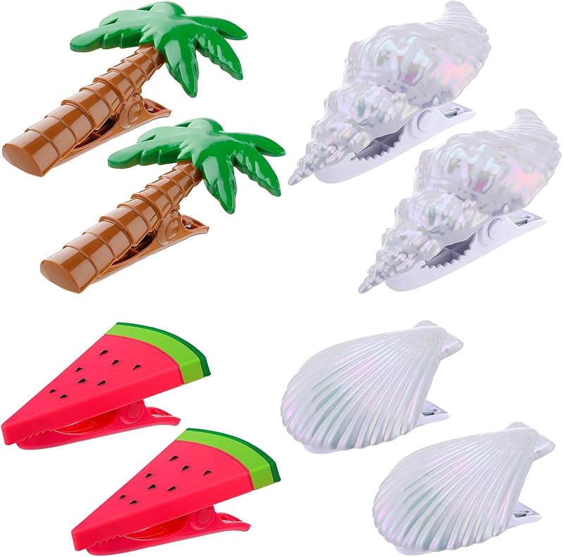8 Pcs Beach Towel Clips for Beach Chairs Jumbo Size Towel Clips Beach ...