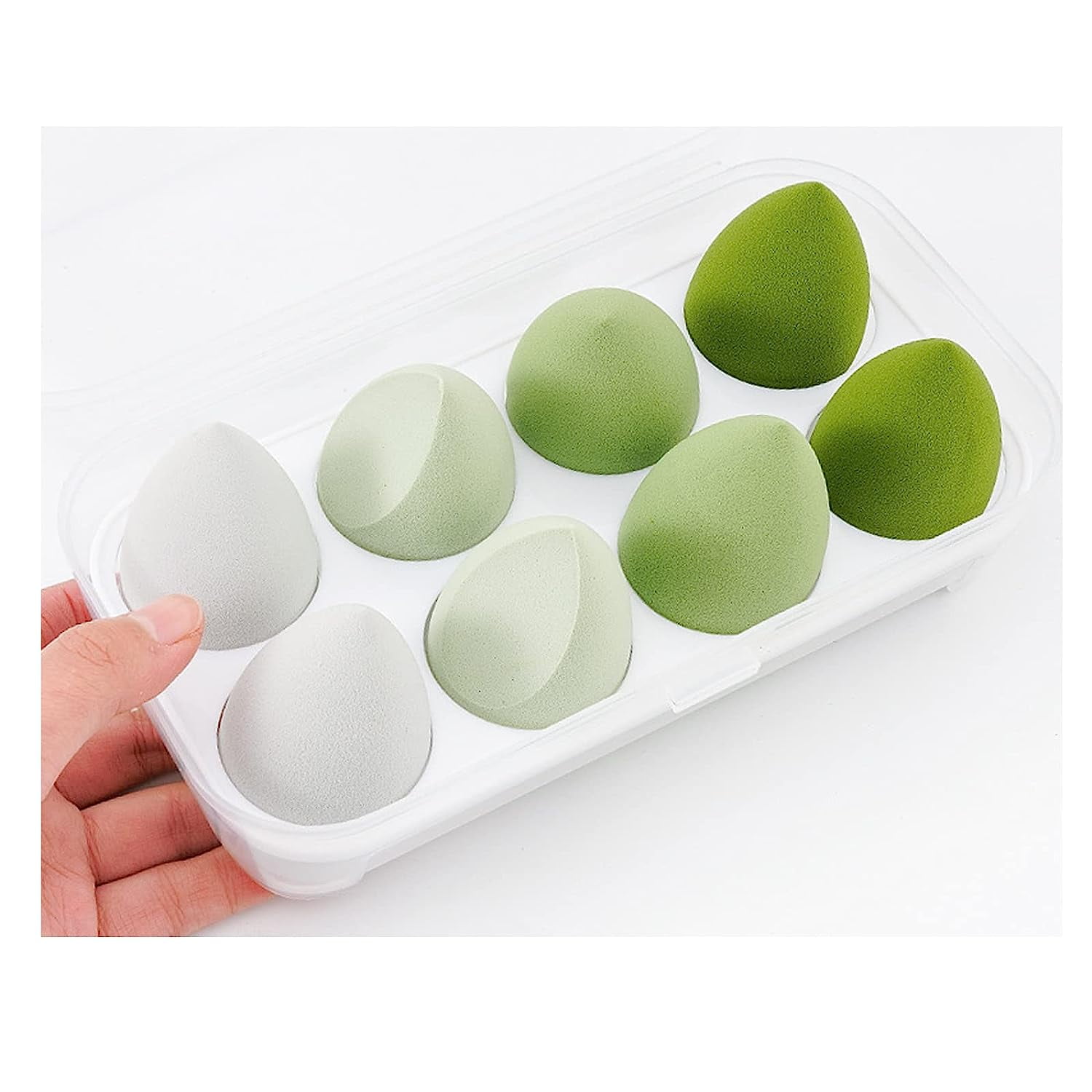 8 Pcs Beauty Egg Set Gourd Water Drop Puff Makeup Egg Cushion Cosmestic ...