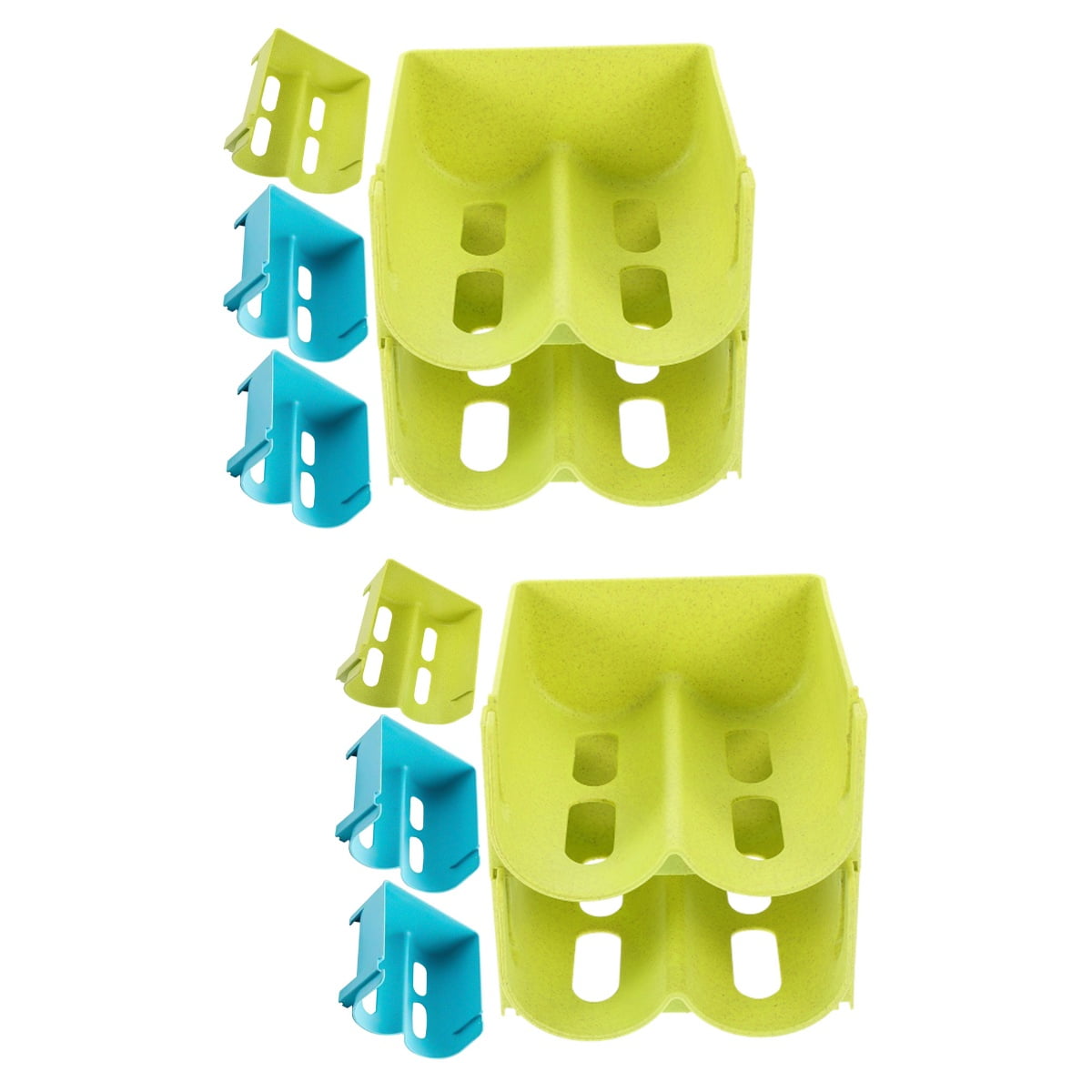 8 Pcs Beer Storage Rack Stackable Horizontal Holder Refrigerator Drink ...