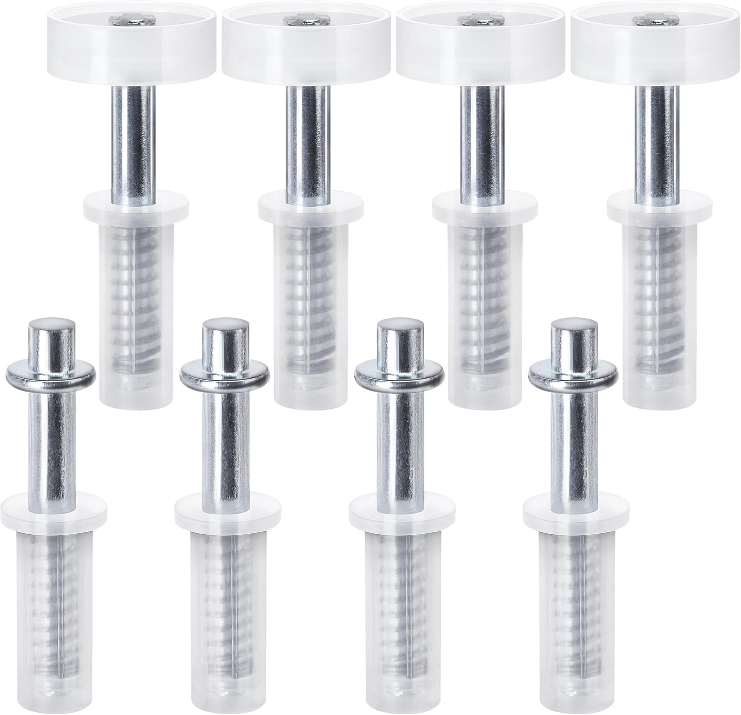 8 Pcs Bi-Fold Door Top Roller Guide Wheel and Top Pivot,Spring Loaded ...