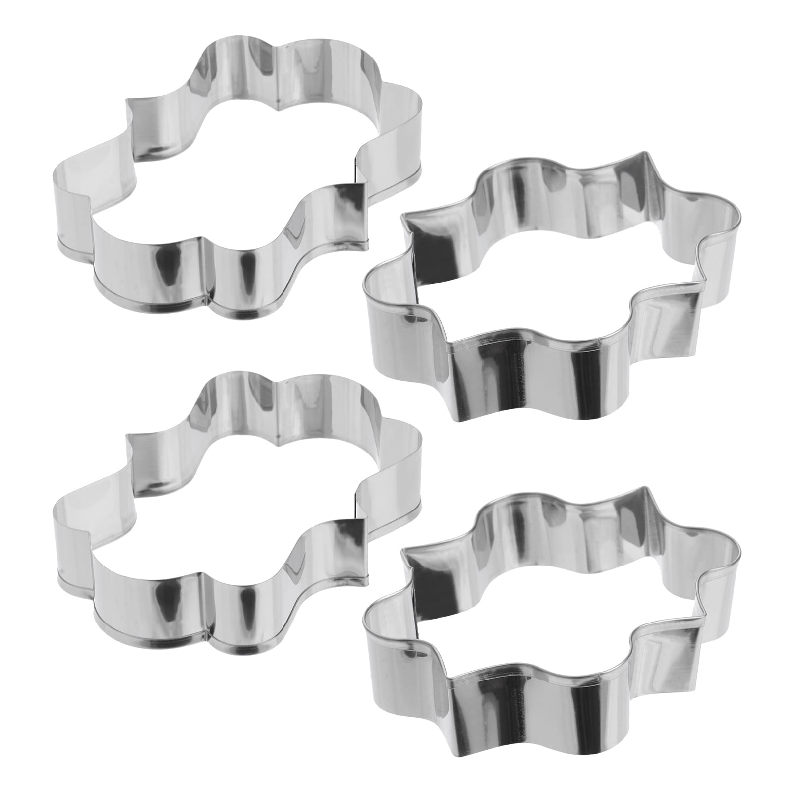 8-Piece Metal Cookie Cutter Set with Blessing and Picture Frame Designs ...