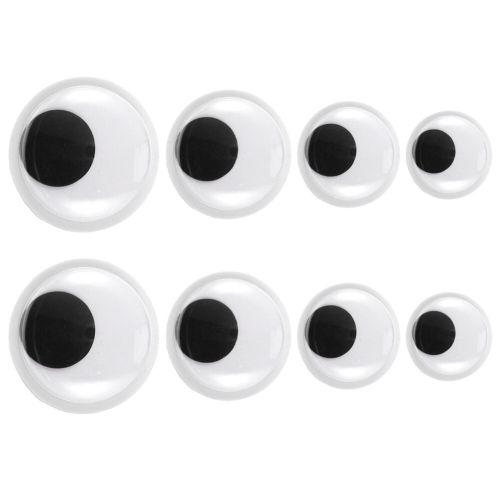8 Pcs Black and White Eyes Toy DIY Eyes Doll Accessories Wiggly Eyes ...