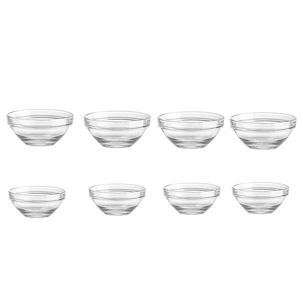 8 Pcs Bozai Cake Bowl Food Containers with Lids Mixing Bowls Serving ...