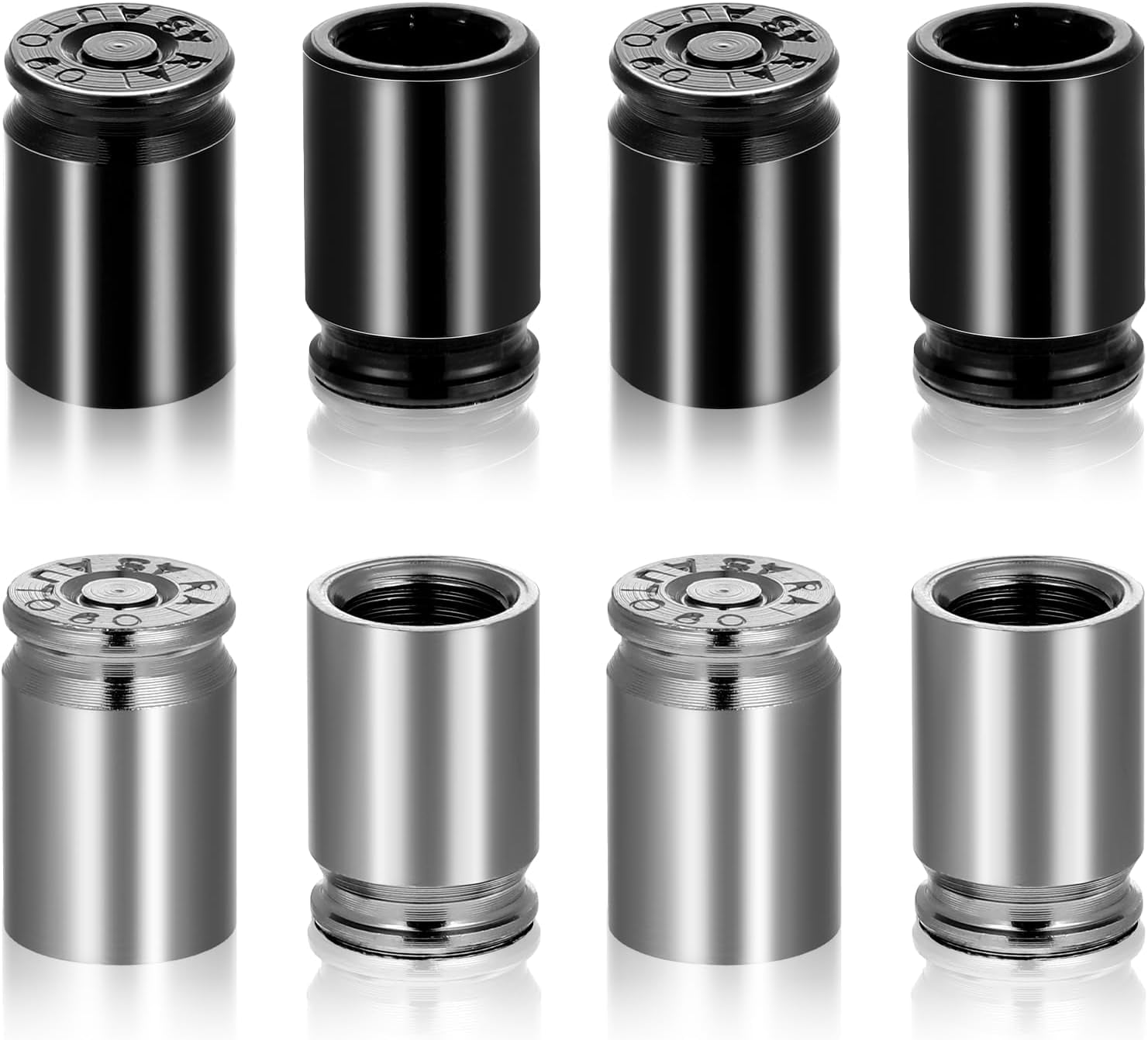 8 Pcs Bullet Valve Stem Caps Aluminum Alloy Tire Valve Stem Caps ...