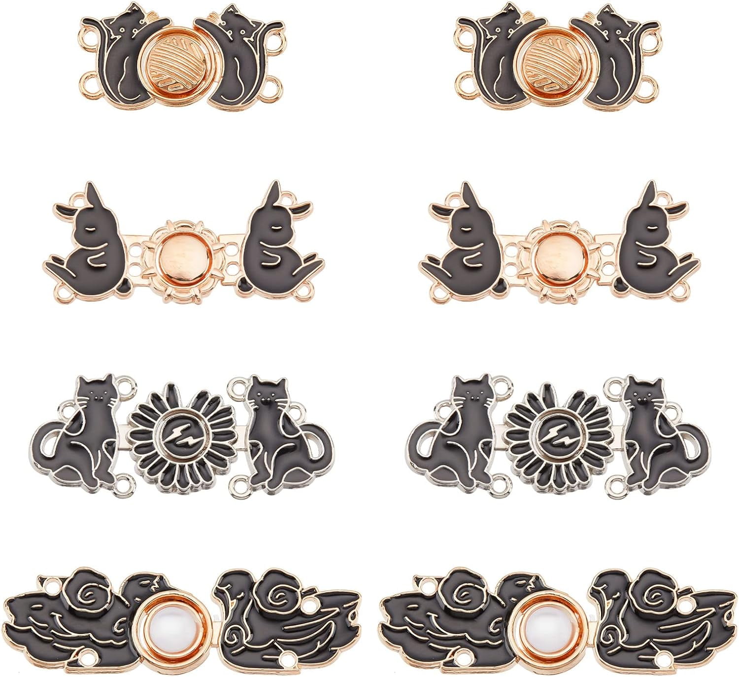 8 Pcs Button for Jeans Dress Too Big Metal Adjustable Waist Buckles ...