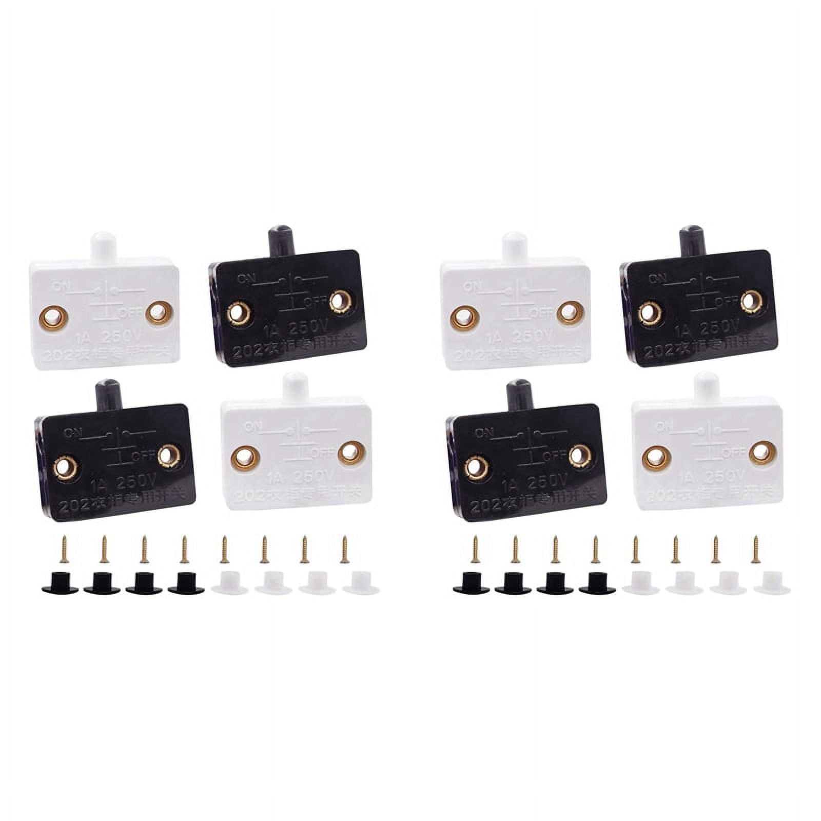 8 Pcs Cabinet Door Switch Cabinet Lamp Switch Drawers Open on Close ...