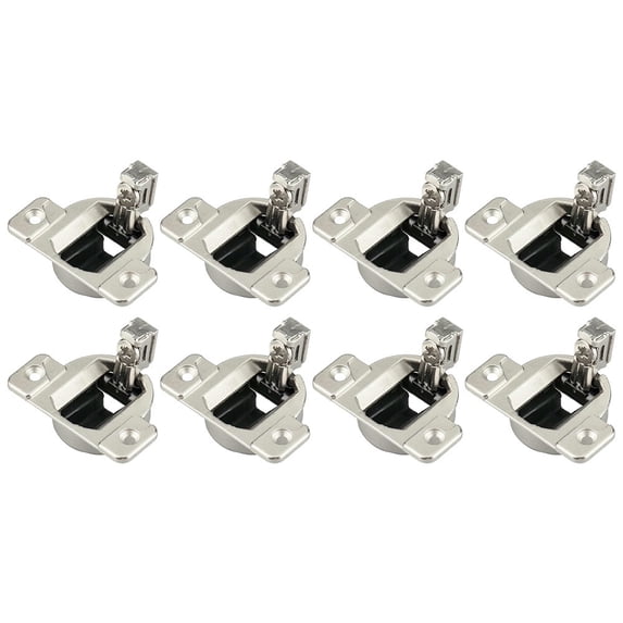 8 Pcs Cabinet Hinges 110 Degree Screw-In Compact Hinge Stainless Steel ...