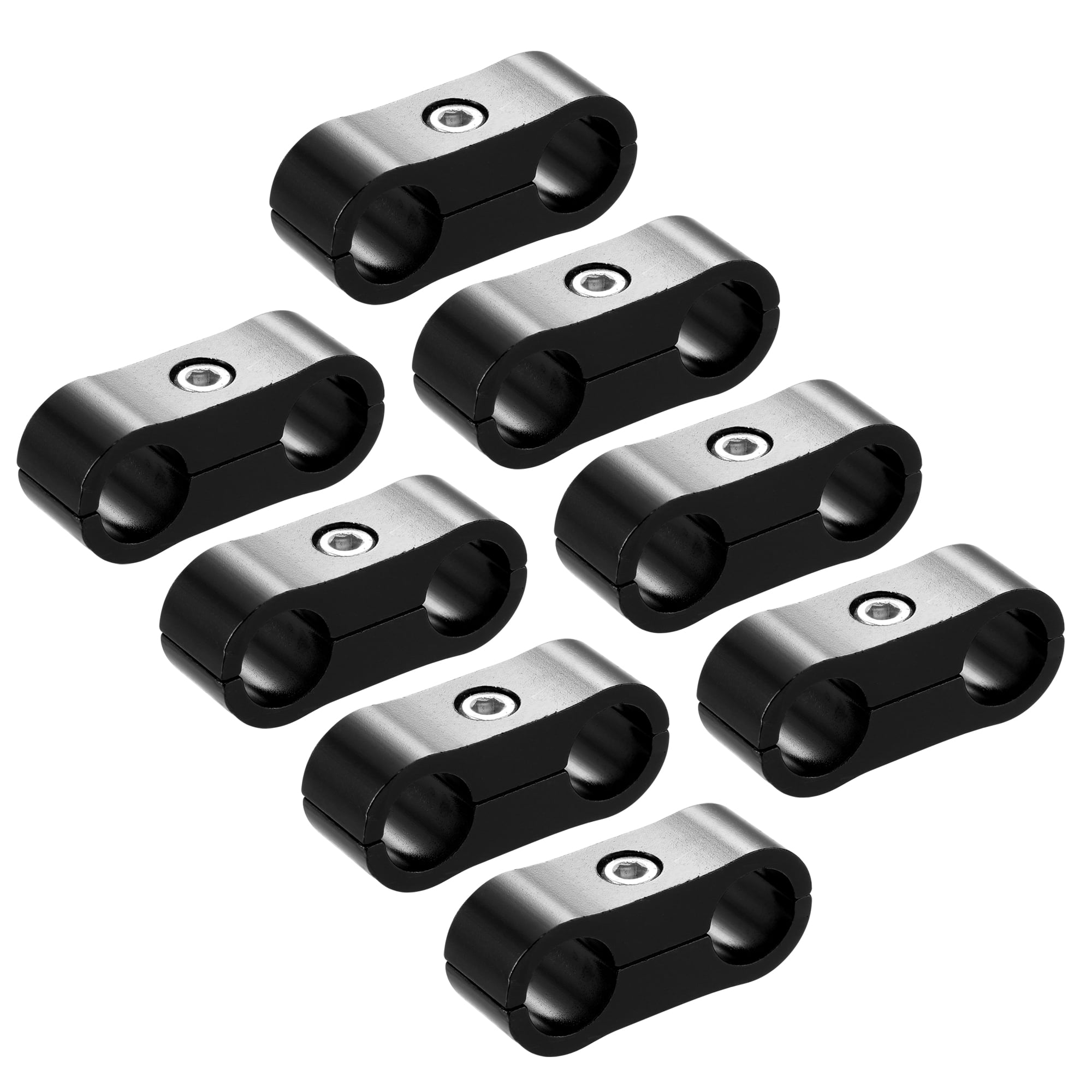 8 Pcs Car AN4 Hose Separator Clamp Fitting Adapter for 1/4 Fuel Hose ...