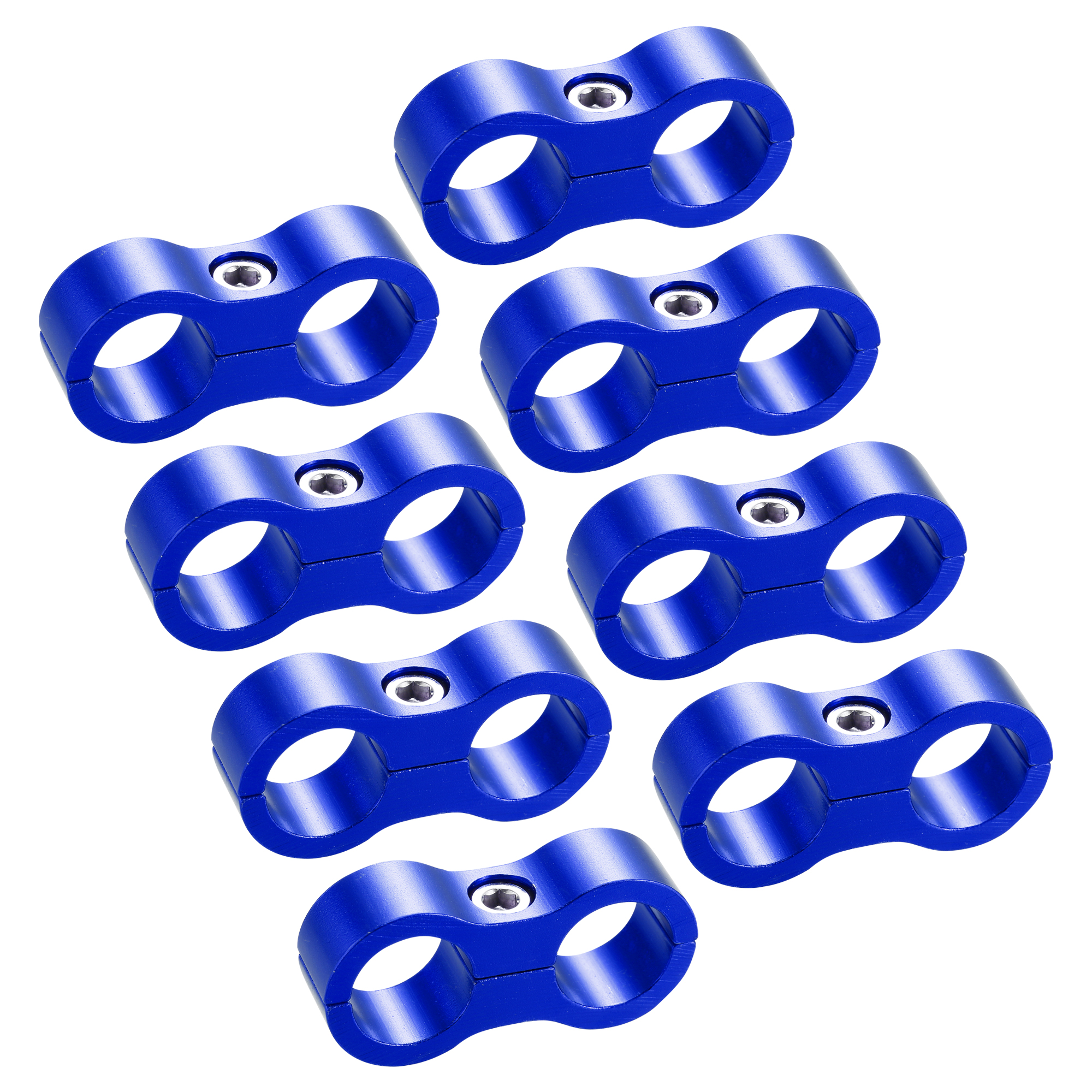 8 Pcs Car AN8 Hose Separator Clamp Fitting Adapter for 1/2 Fuel Hose ...