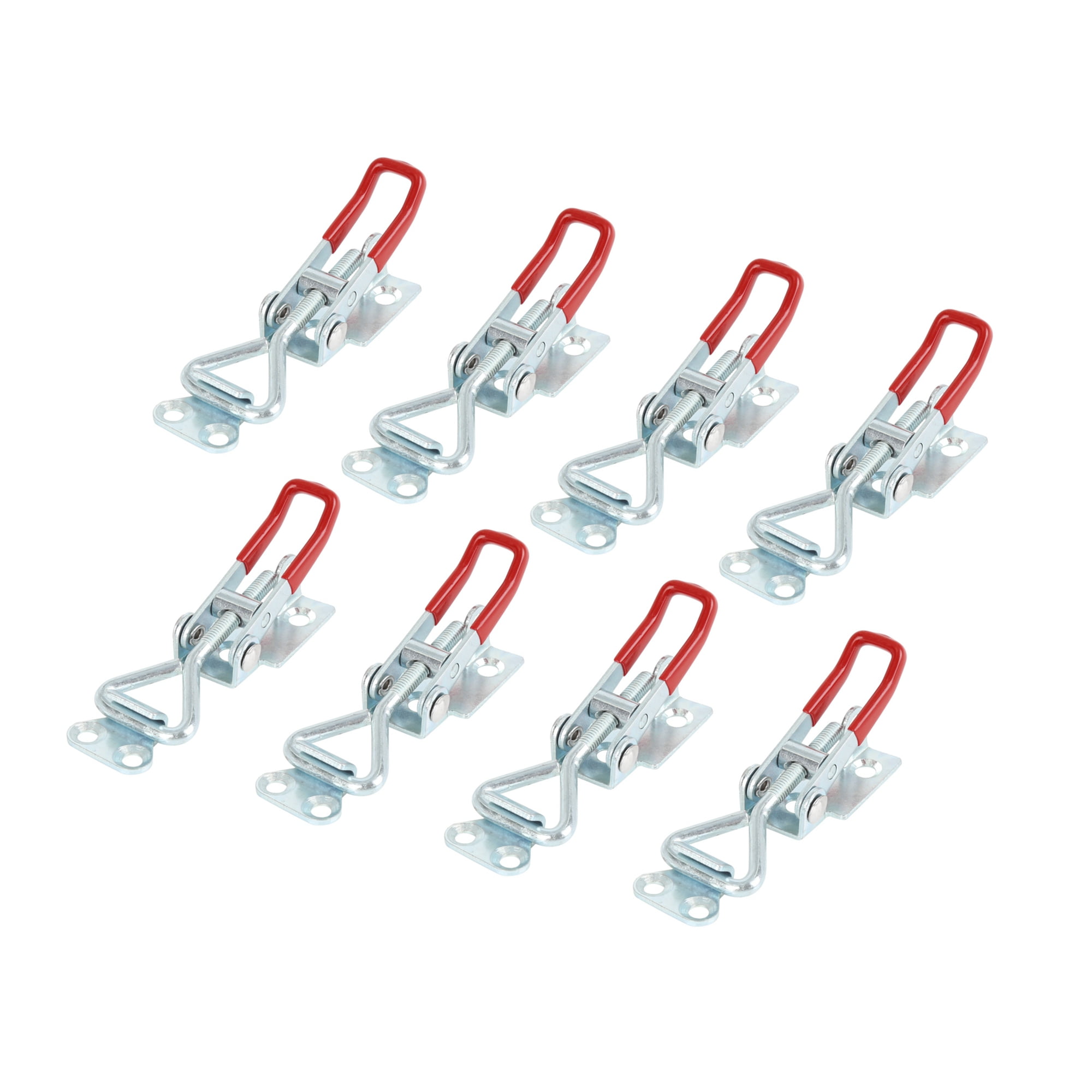 Unique Bargains 8 Pcs Adjustable Galvanized Iron Toggle Clamp Latch ...