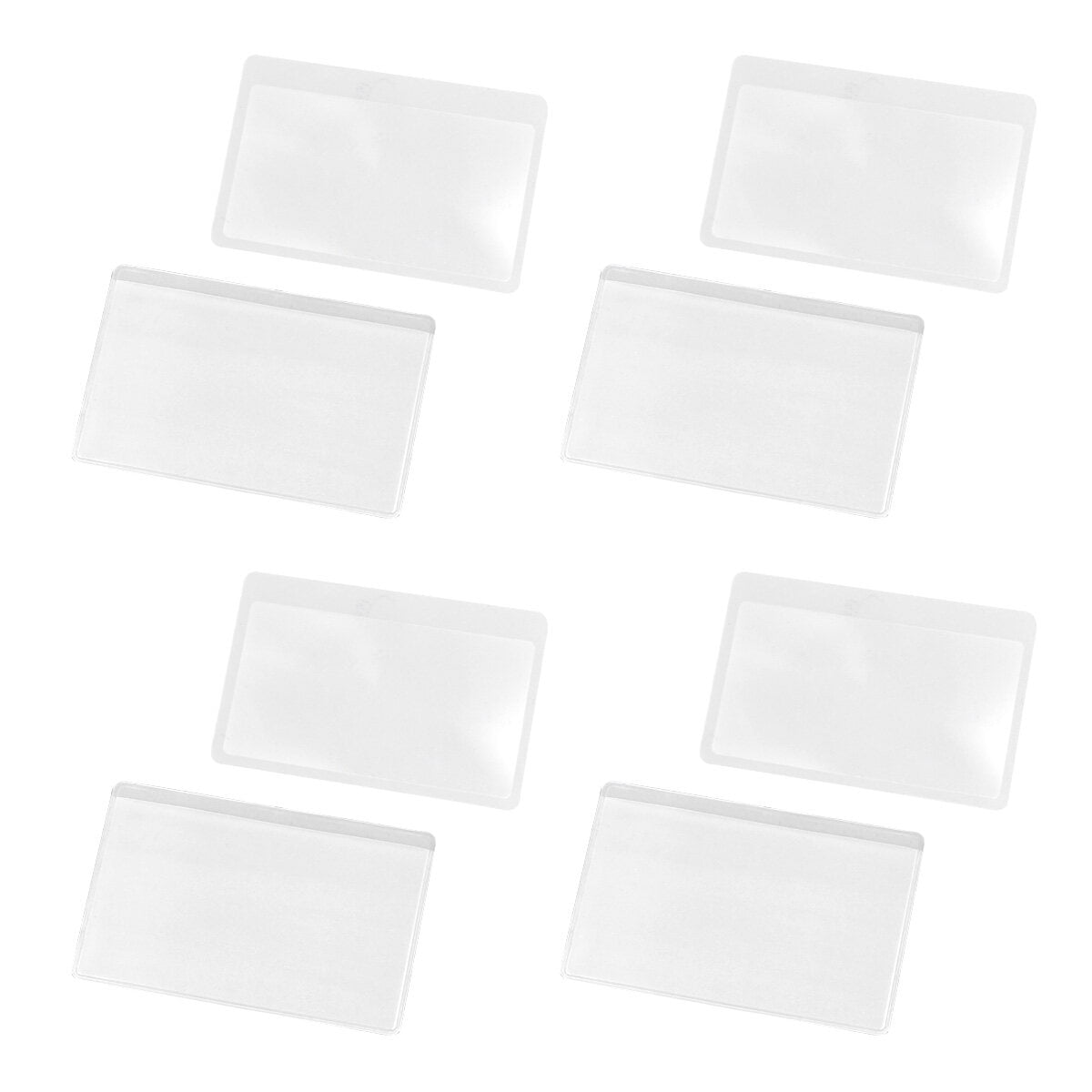 8 Pcs Cards Magnifying Glasses Portable Magnifying Lens Wallet Pocket ...