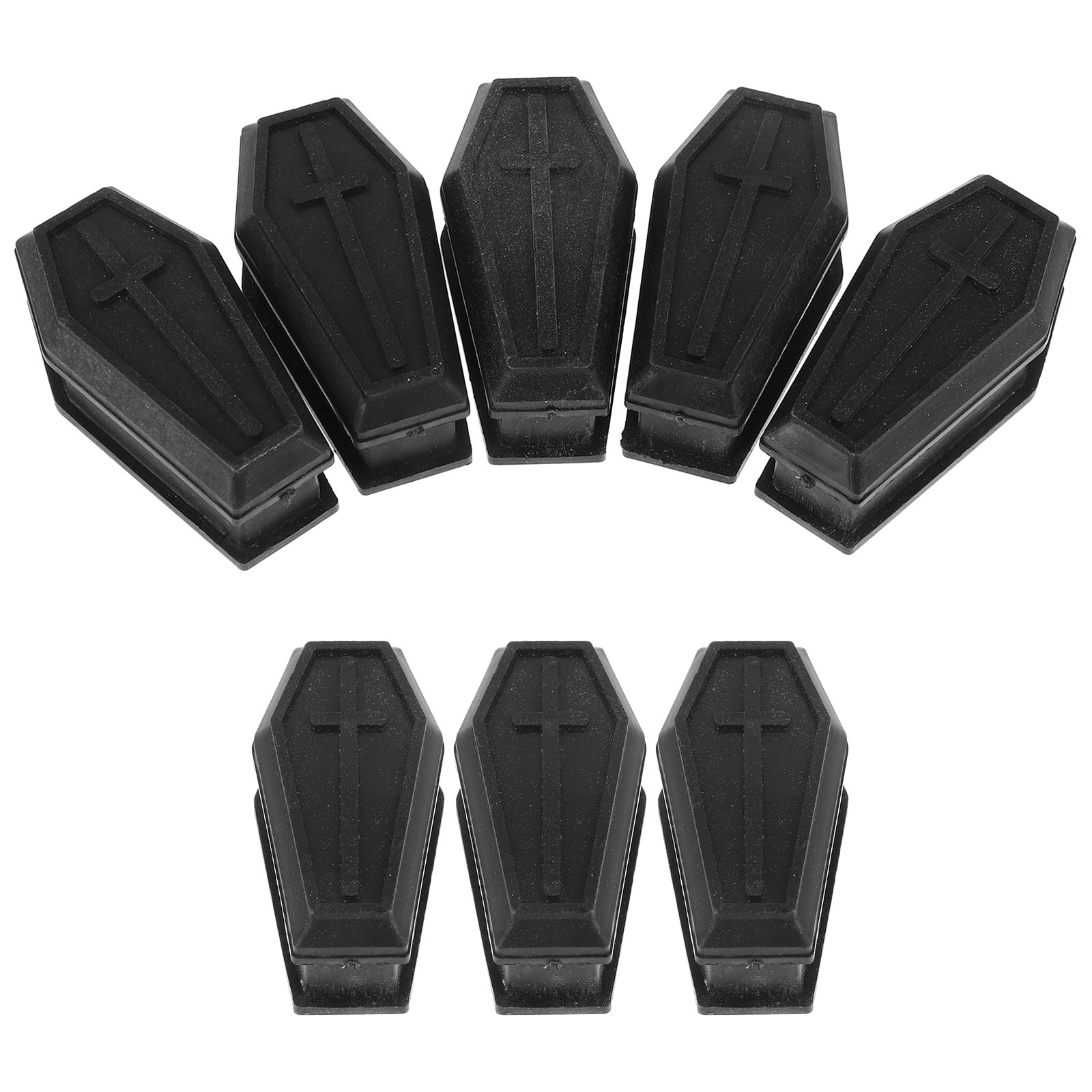 8 Pcs Caskets Halloween Cauldron Large Coffin Model Carnival Props ...