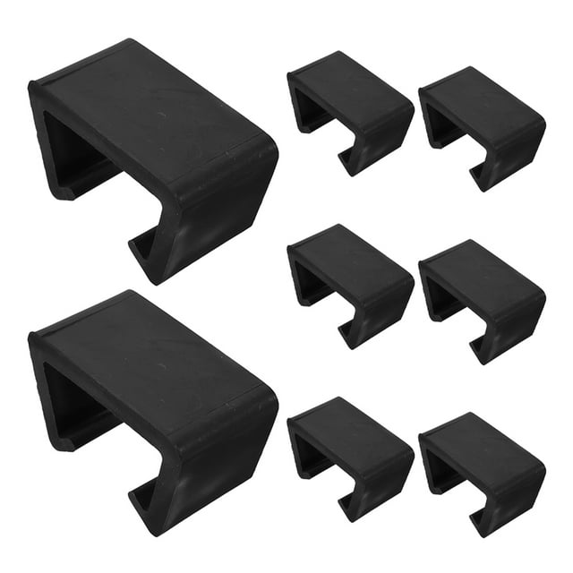 8 Pcs Chair Fasteners Rattan Furniture Clamps for Wicker Office Black ...