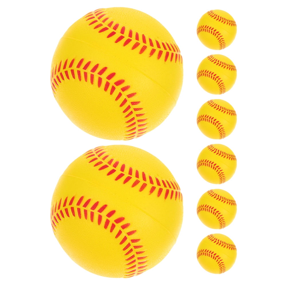 8 Pcs Children's Baseball Training Playing Ball Kids Softball Balls ...