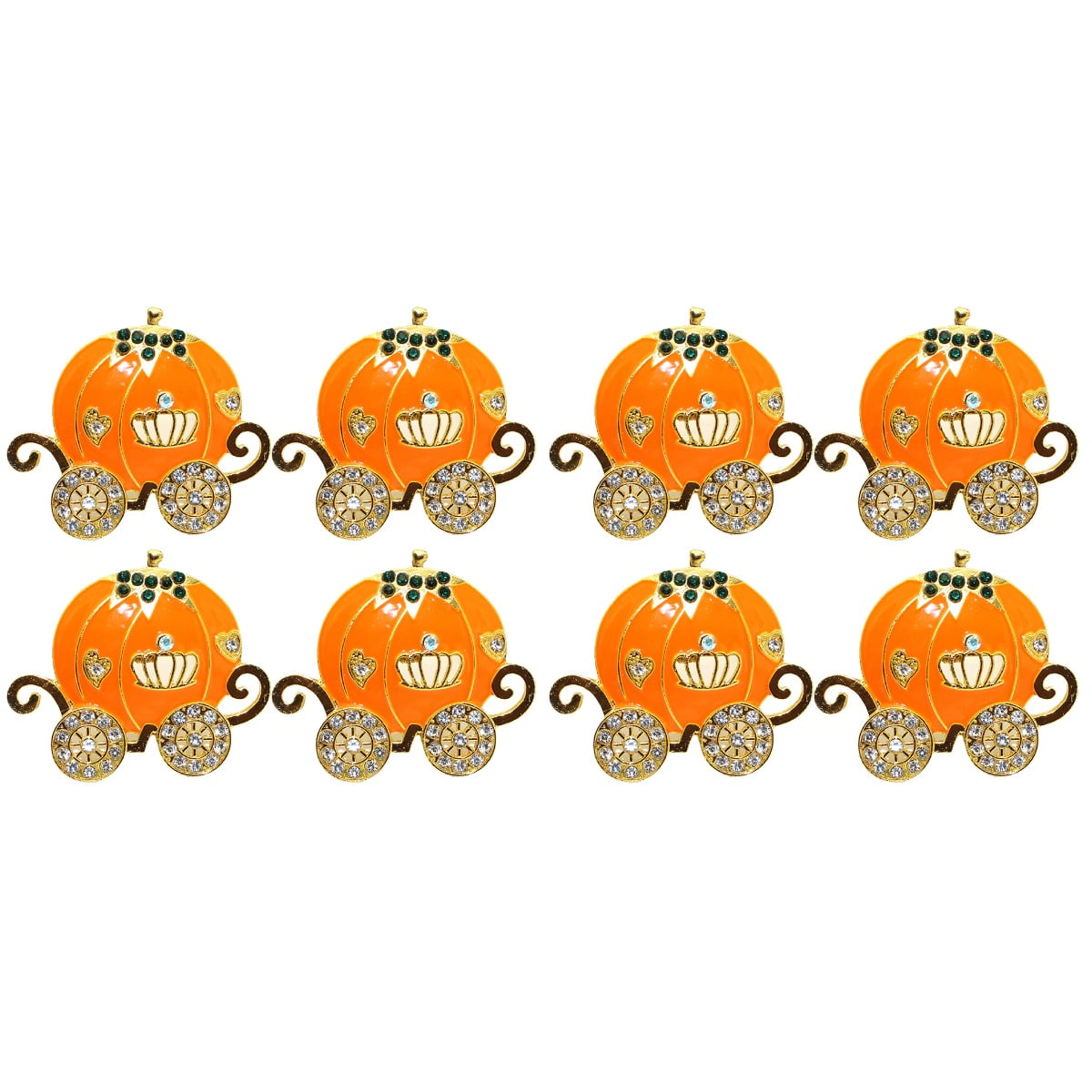 8 Pcs Christmas Napkin Rings Holder Buckle Pumpkin Cart Shape for Hotel ...