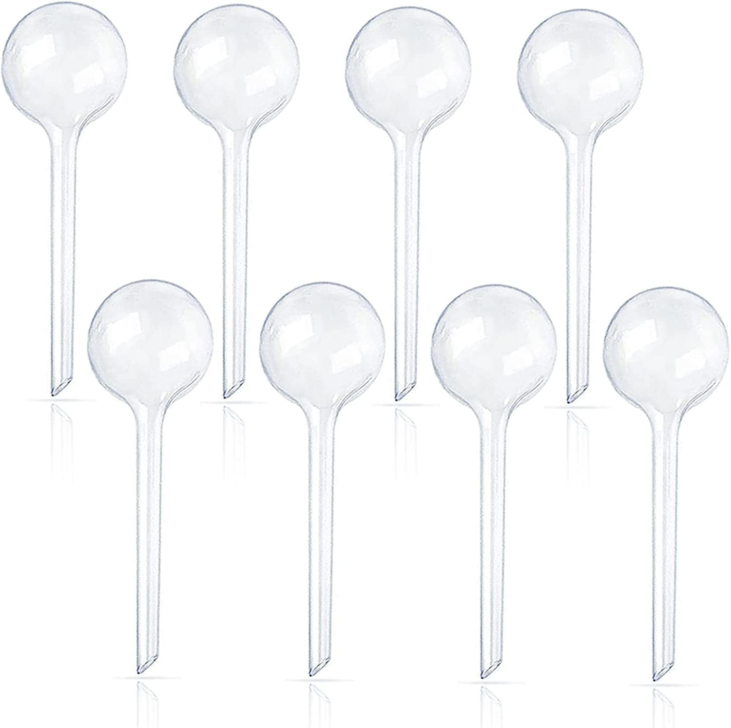8 Pcs Clear Plant Watering Globes,Plastic Self Watering Bulbs Ball ...