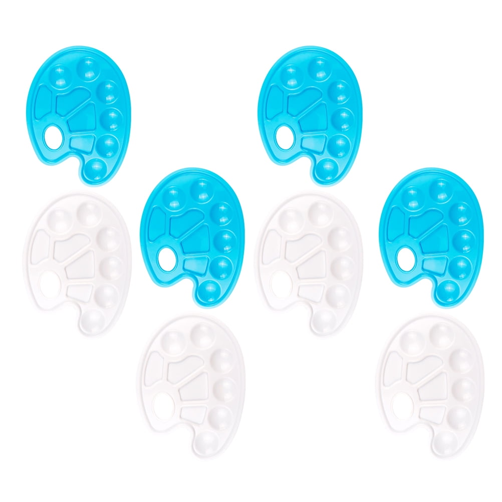 8 Pcs Color Mixer Tray Palette Painting Palettes Mixing Board Child ...