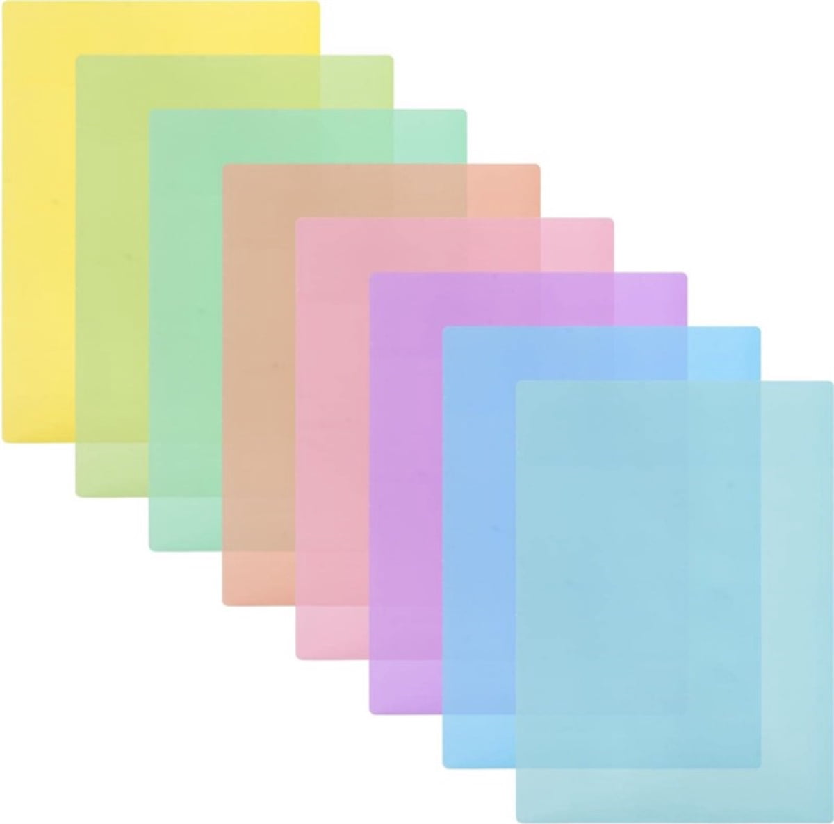 8 Pcs Colored Overlays for Dyslexia,Plastic Transparent Bookmark,A4 ...