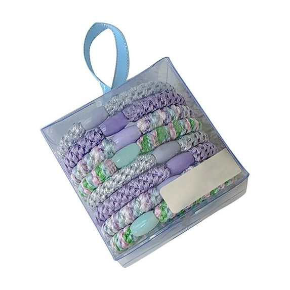 8 Pcs Colorful Elastic Hair Ties Personalized Hair Bands Braided Fabric ...