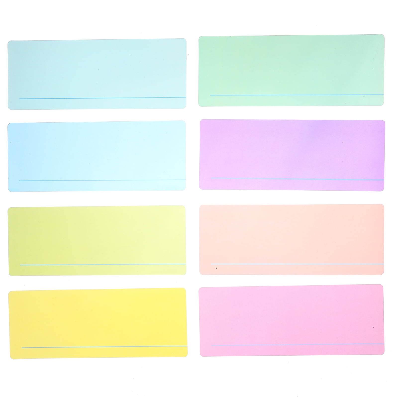 8 Pcs Colorful Plastic Bookmarks Household Reading Strips Reading ...