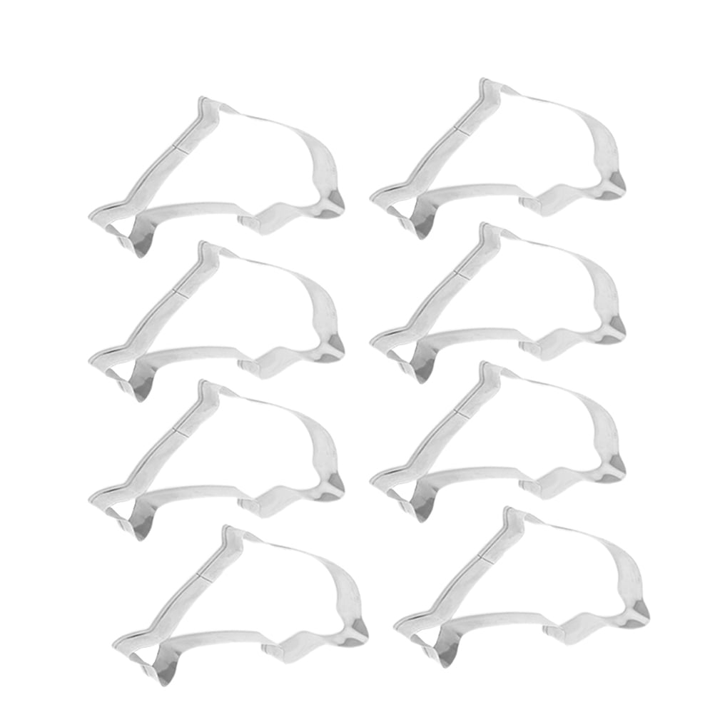 8 Pcs Cookies Cutter Mold Stainless Steel Fruit Cutters Dolphin Shape ...