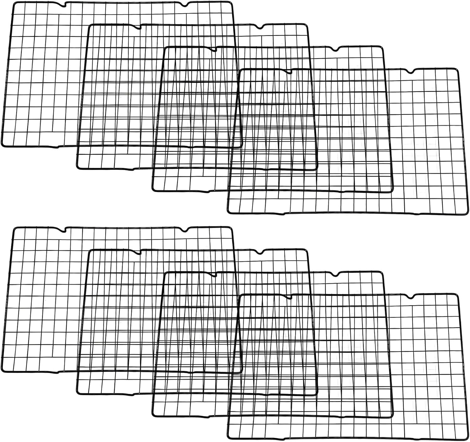 8 Pcs Cooling Racks for Cooking and Baking, 10 x 16 Inch Wire Cooling ...