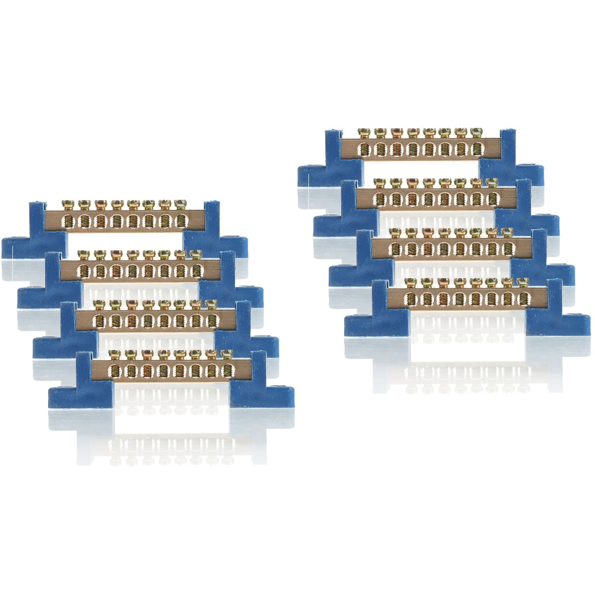 8 Pcs Copper Terminal Block for Car Batteries Brass Plastic - Walmart.com