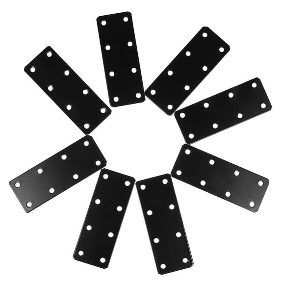 8 Pcs Corner Code Mending Brace Flat Square Stand Hardware Brackets ...