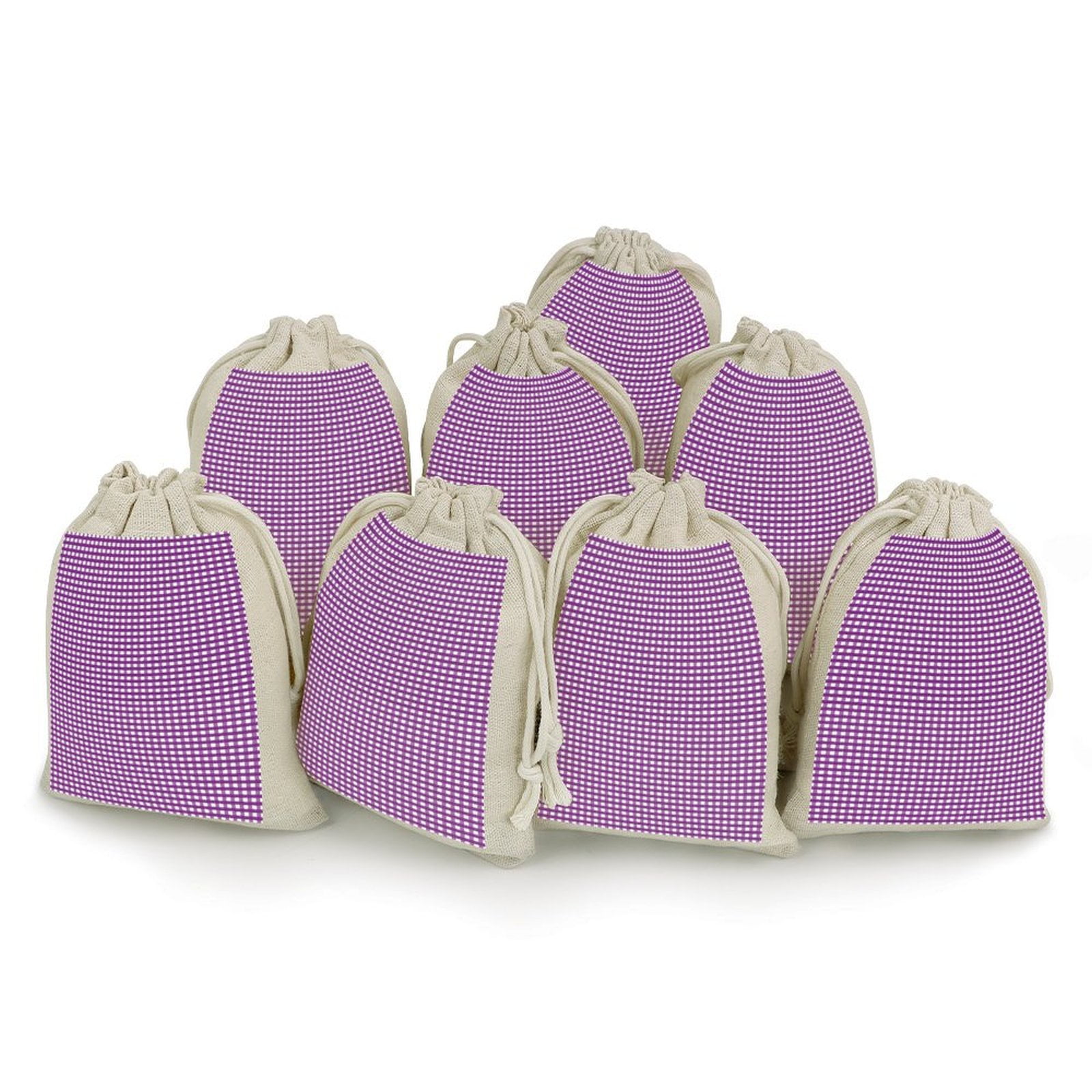 8 Pcs Cotton And Linen Small Bundle Pocket 6.7×4.9in Durable, Easy To ...