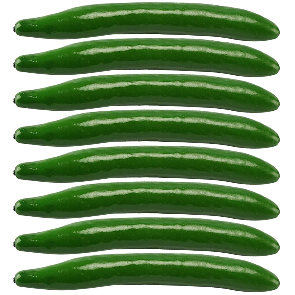 8 Pcs Cucumber Model House Decorations for Home Kindergarten Food Model ...